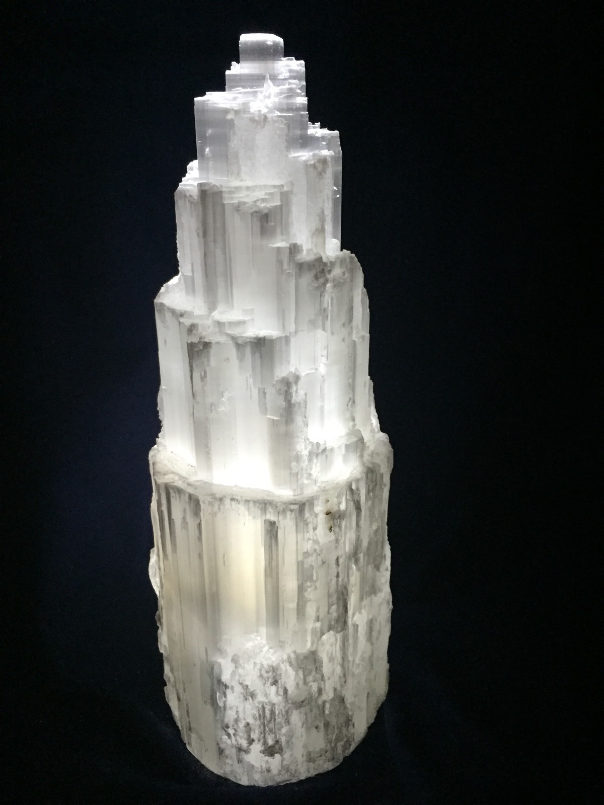 Large Selenite Lamp And Cord LED Selenite Tower Lamp Gem Specimen Reiki ...
