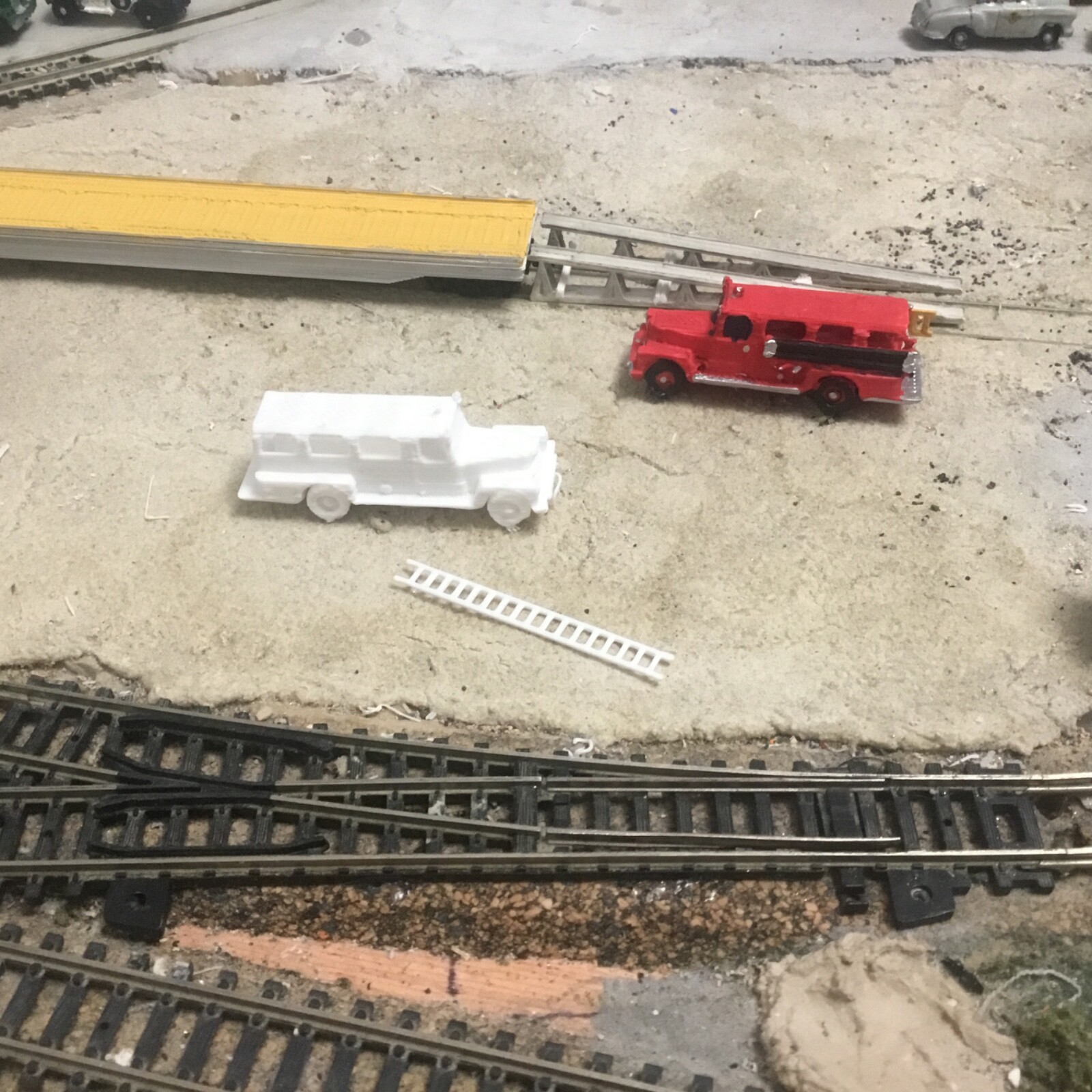 N SCALE SEAGRAVE 1950'S SAFETY SEDAN CAB FIRE TRUCK ENGINE 3D PRINTED ...