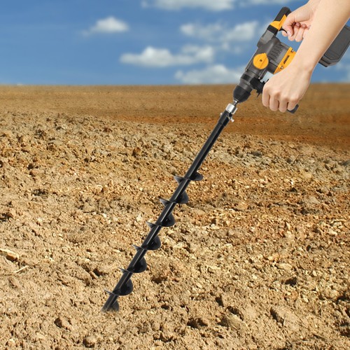 128VF Electric Cordless Auger Post Hole Digger Rotary Hammer Drill dia ...