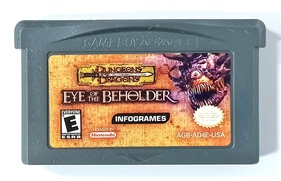 Dungeons & Dragons: Eye of the Beholder Nintendo Game Boy Advance ...