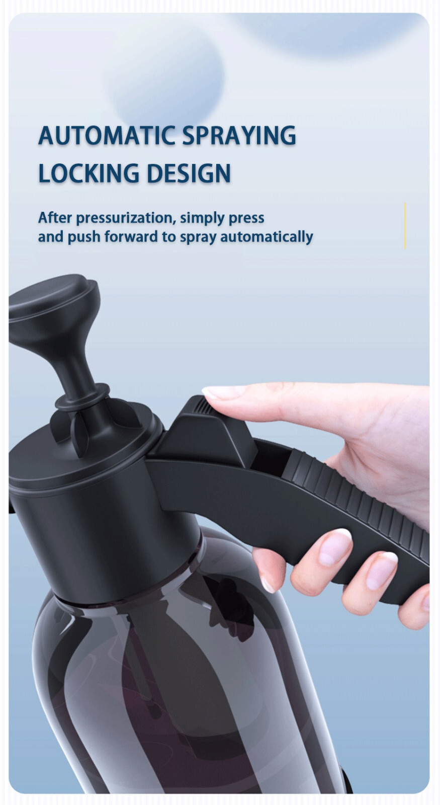 Hand Pressure Spray Wash Foam Sprayer Washer For Cleaning Car Detailing ...