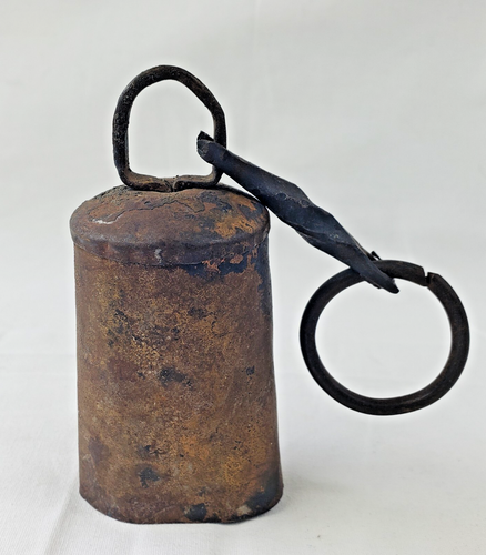Antique Rustic 1900s COW BELL Primitive FARMHOUSE DECOR Handmade w ...
