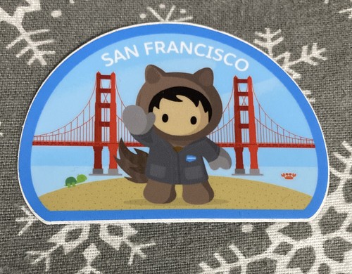 New Rare Salesforce Astro in San Francisco Golden Gate Bridge Sticker ...