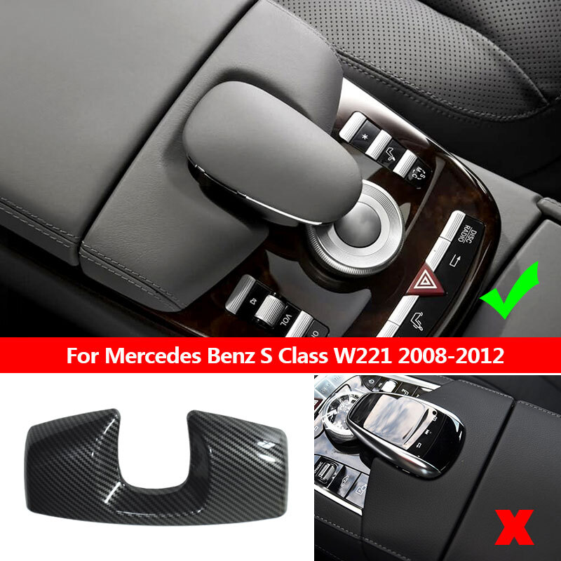 ABS Carbon Texture Center Armrest Box For Mercedes Benz S Class W221 ...