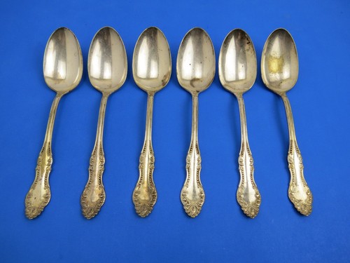 Vintage WM Rogers Carlton Silverplate Spoon Set of 6 | eBay