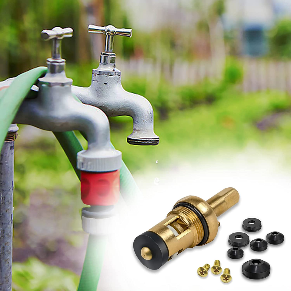 Faucet Washers Assorted Kit - 96 PCS 10 Sizes w Brass Bibb Screws ...
