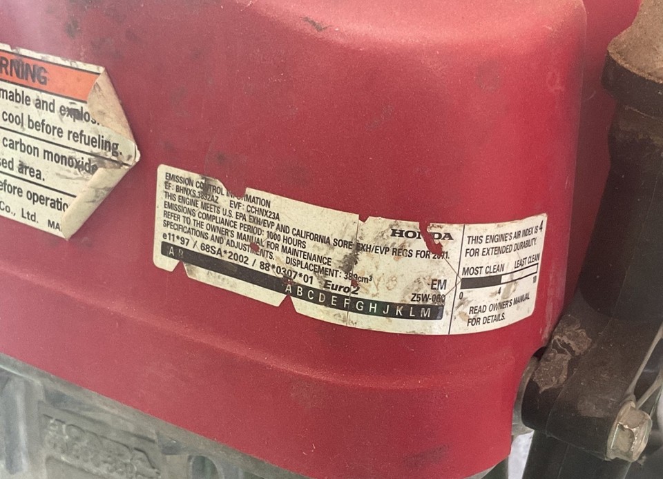 EDCO 2GC-11H DUALDISC CONCRETE ASPHALT FLOOR GRINDER HONDA W/ HONDA GXV ...