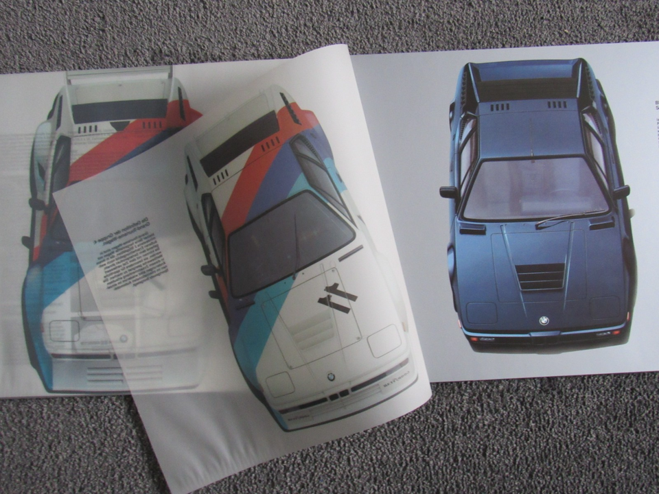 BMW M1 Katalog spiralgebunden " deutsch " Seidenpapier MEGA RARITÄT ...