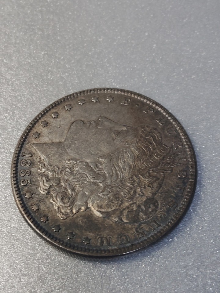1885-P Morgan Silver Dollar Toned Coin | eBay