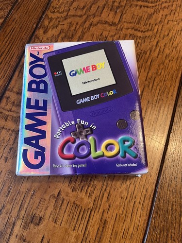 Nintendo Game Boy Color Grape Purple Holo BOX ONLY! NO CONSOLE!! | eBay