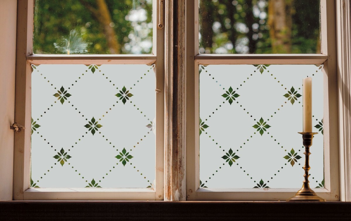 Frosted Glass Patterns Privacy Window Film Electrostatic Adhesive