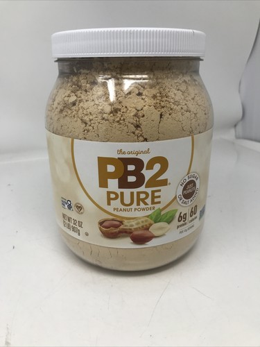 Pure Peanut Butter Powder - 2lb Jar - No Sugar, Salt, Preservatives ...