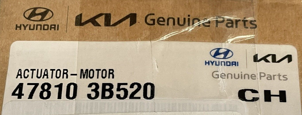 GENUINE OEM HYUNDAI/KIA 478103B520 ACTUATOR MOTOR REAR DIFFERENTIAL FOR ...