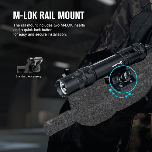 Olight Odin GL M 1500 Lumen MLOK Mount Rechargeable Tactical Light ...
