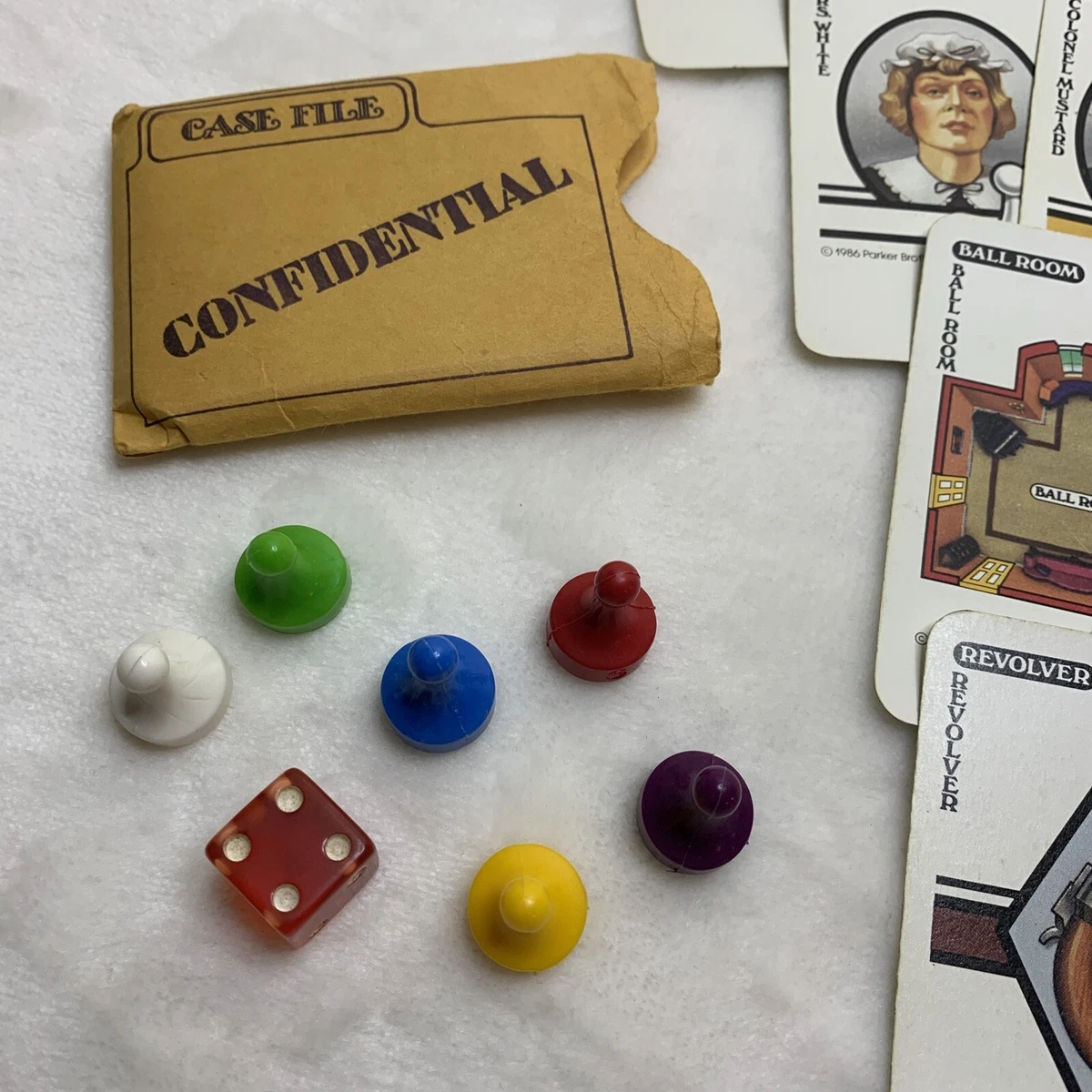 Clue Game Piece Cards