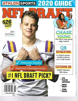 ATHLON SPORTS MAGAZINE 2020 NFL DRAFT GUIDE, JOE BURROW COVER. | eBay