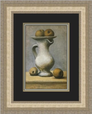 Pablo Picasso Still Life with a Pitcher and Apples Custom Framed Print ...