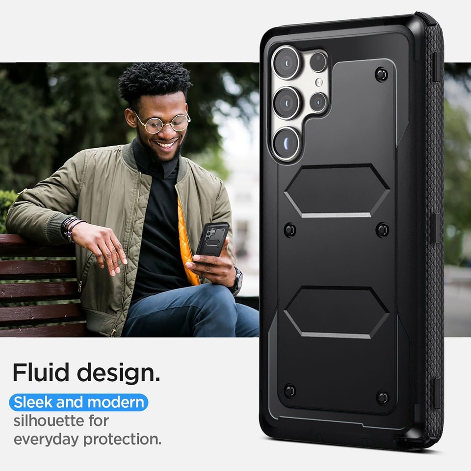 Hybrid Rugged Hard Protective Phone Case Cover + Tempered Glass Screen ...