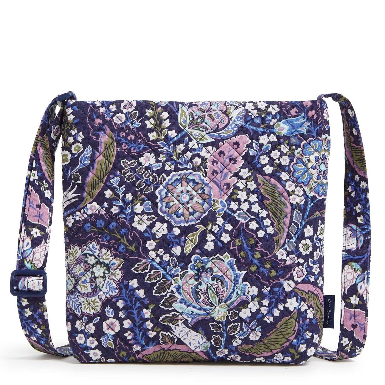 New Vera Bradley VB Basics North South Crossbody Bag in Versailles Navy ...