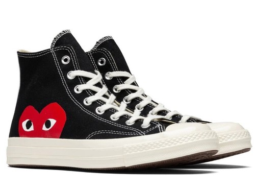 Converse Chuck Taylor All-Star 70 Hi Comme des Garcons PLAY Black ...