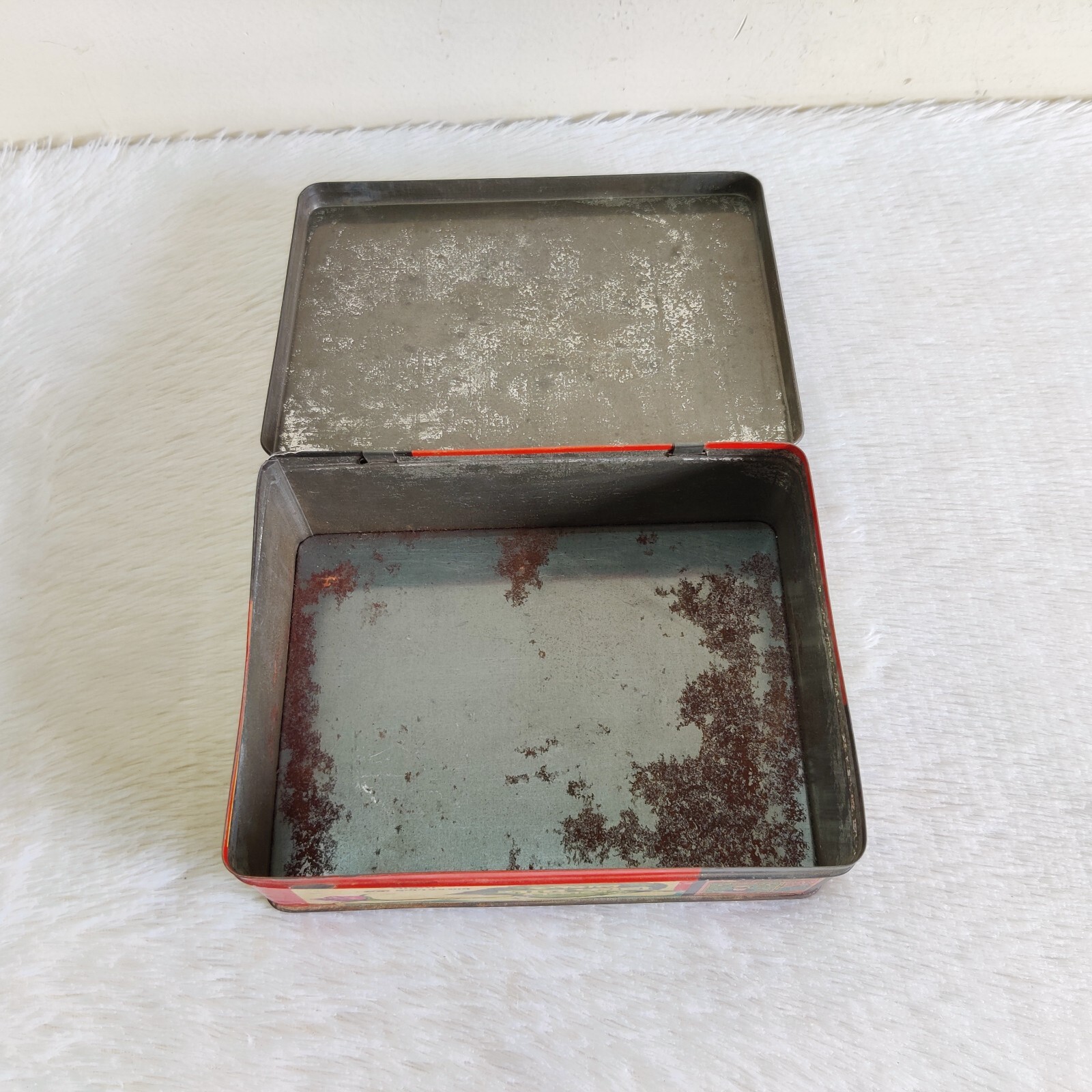 1950s Vintage Red Roses Graphics Special Seven Photo Snuff Adv Tin Box ...