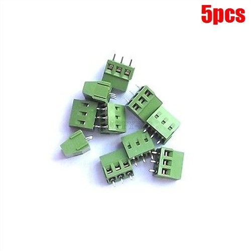 5PCS 3 Pin Screw Terminal Block Connector Pitch 5Mm 300V 10A nk | eBay UK