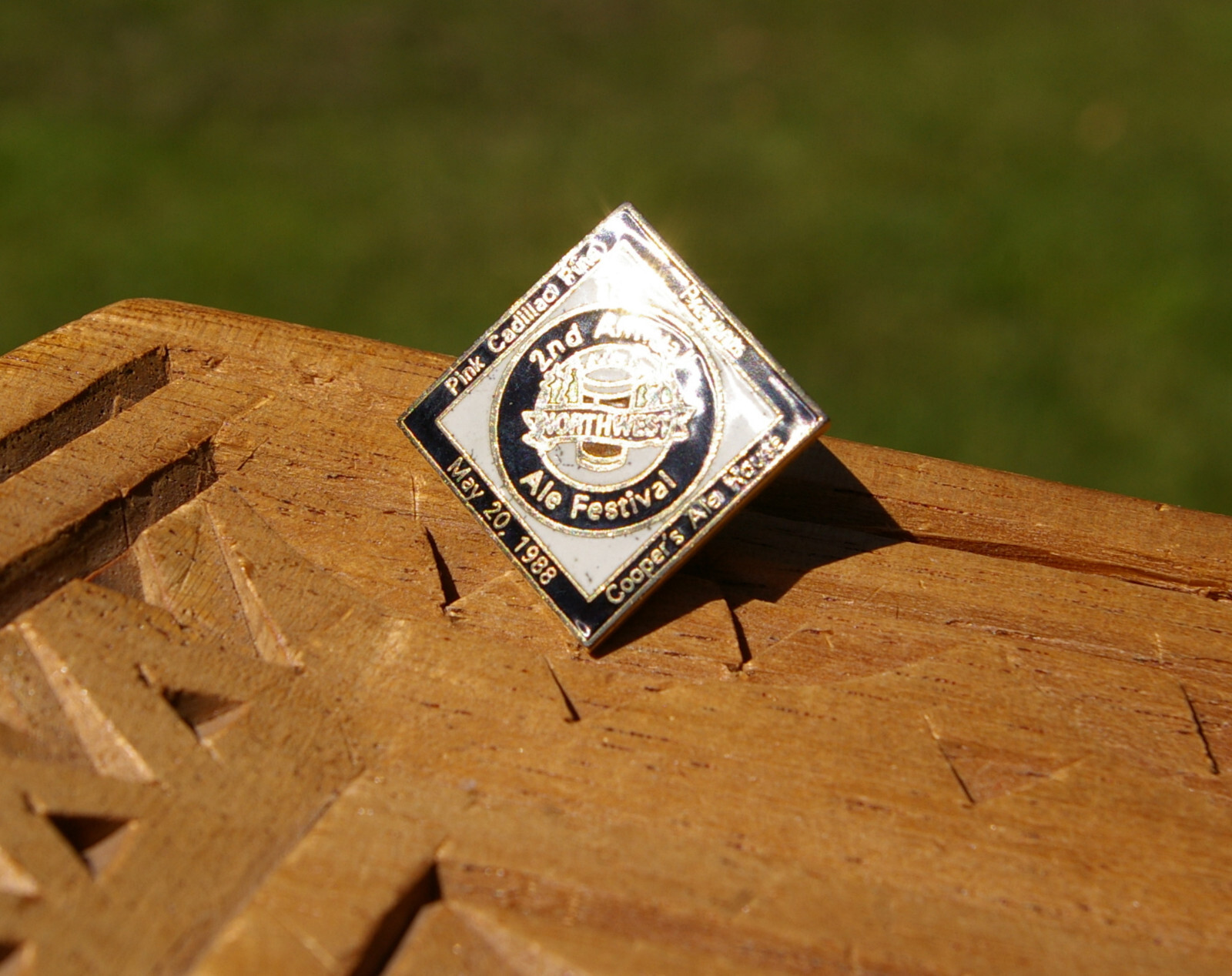 1988 2nd Annual Northwest Ale Festival Cooper's Ale House 7/8" Beer Pin ...