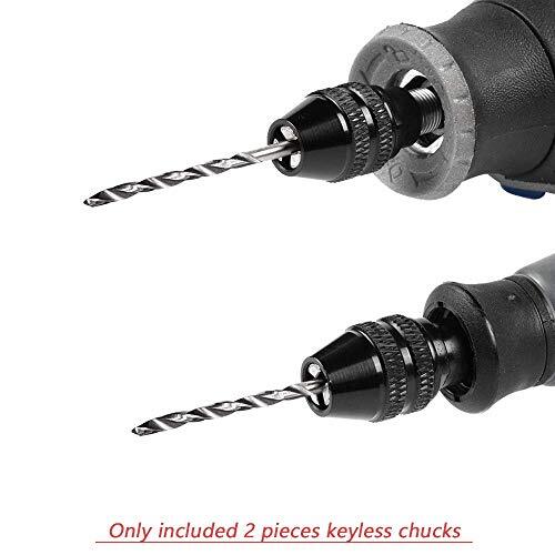 2 Pack 4486 Keyless Chuck Replacement Drill Keyless Bit Chuck Shank ...