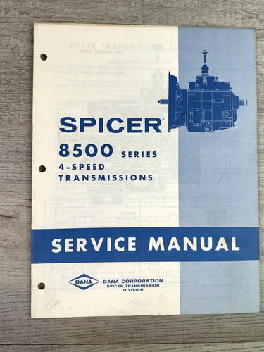 1967 Spicer 8500 Series 4 Speed Transmissions Service Manual | eBay