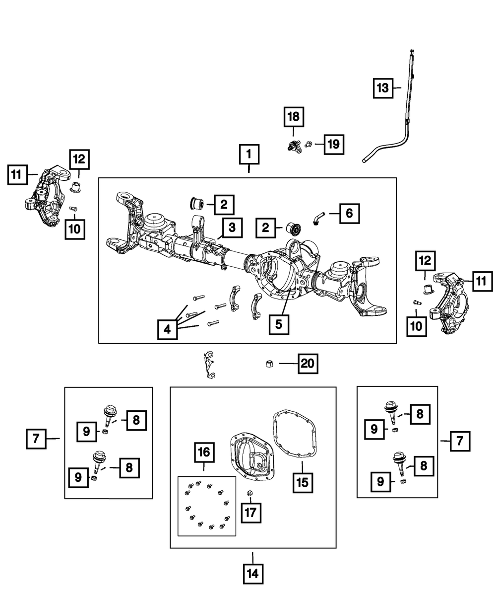 Genuine Mopar Axle Housing 68477136AA for sale online | eBay