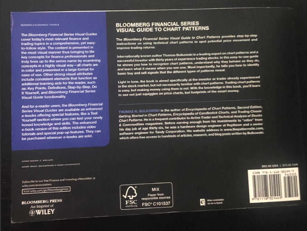 Visual Guide to Chart Patterns Paperback Thomas Bulkowski 9781118301449 ...