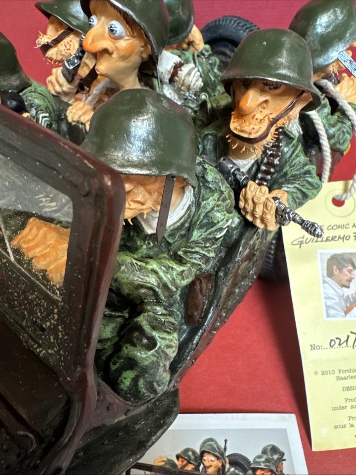 Guillermo Forchino Tour of Duty Military Jeep Sculpture Figure w/ Tag ...