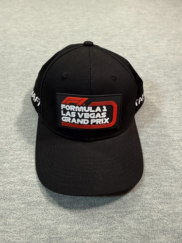F1 Hat Mens OS Black Las Vegas Grand Prix Staff Cap Formula One Racing ...