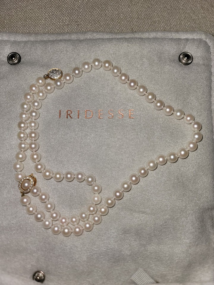 Iridesse By Tiffany & Co. 18K Gold Pearl 23" Strand Necklace With ...