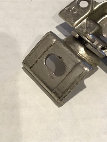 Single (1) Grass 850 Nickel Hinge w/ 1-3/8" OL mounting plate cabinet ...