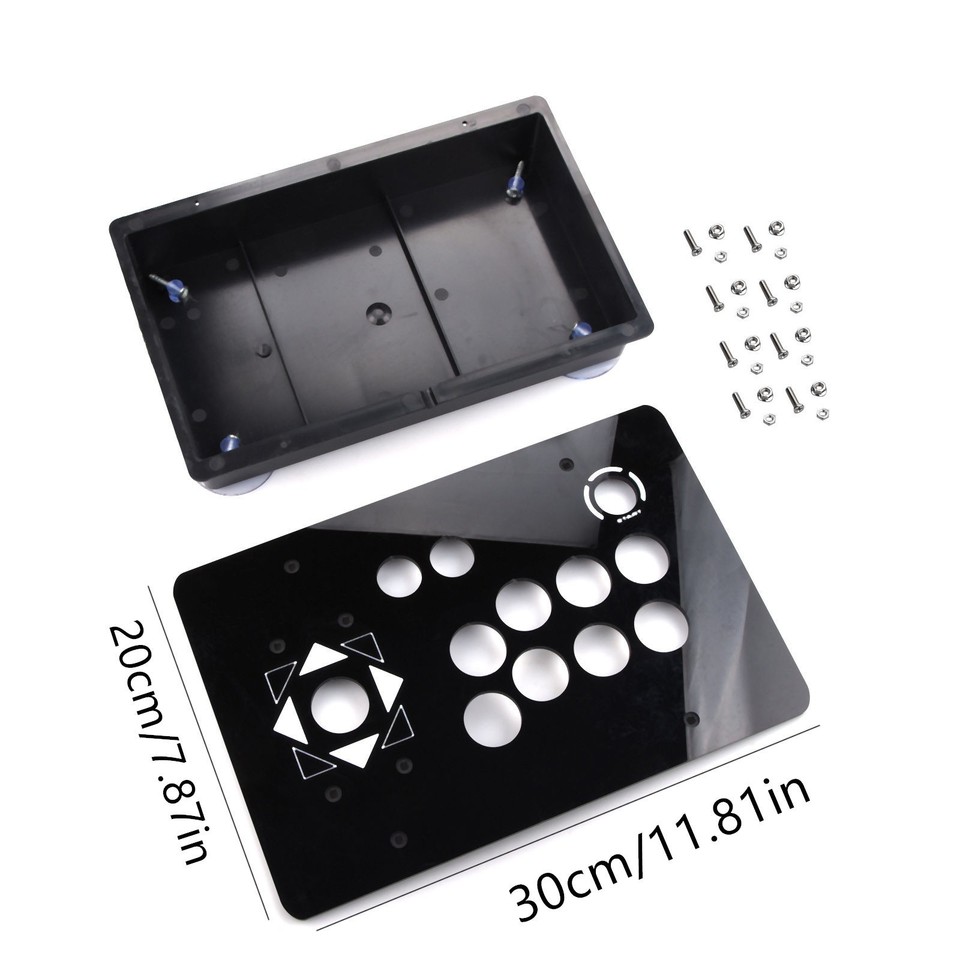 Arcade Joystick Acrylic Panel and Case DIY Game PC Rocker Joystick for ...