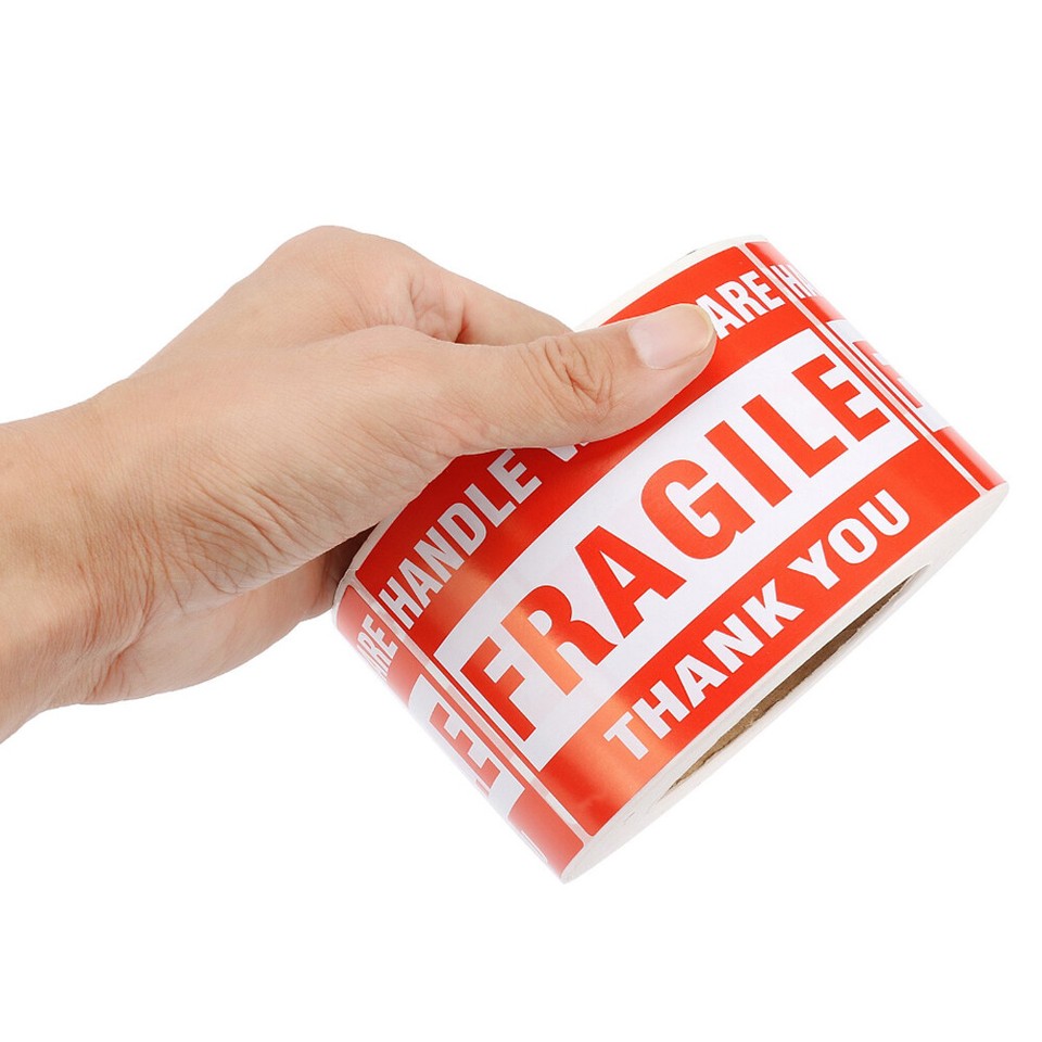 1Roll 500 Fragile Stickers 3″x5″ Fragile Label Sticker Handle With Care ...