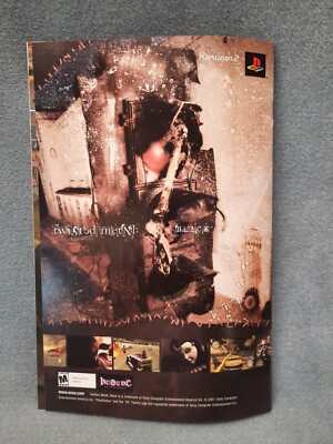 2001 Twisted Metal Black PS2 Vintage Print Ad/Poster Authentic Official ...