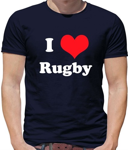 I Love Rugby - T-Shirt - Union League 6 Player Nazionali Sport Ballo | eBay