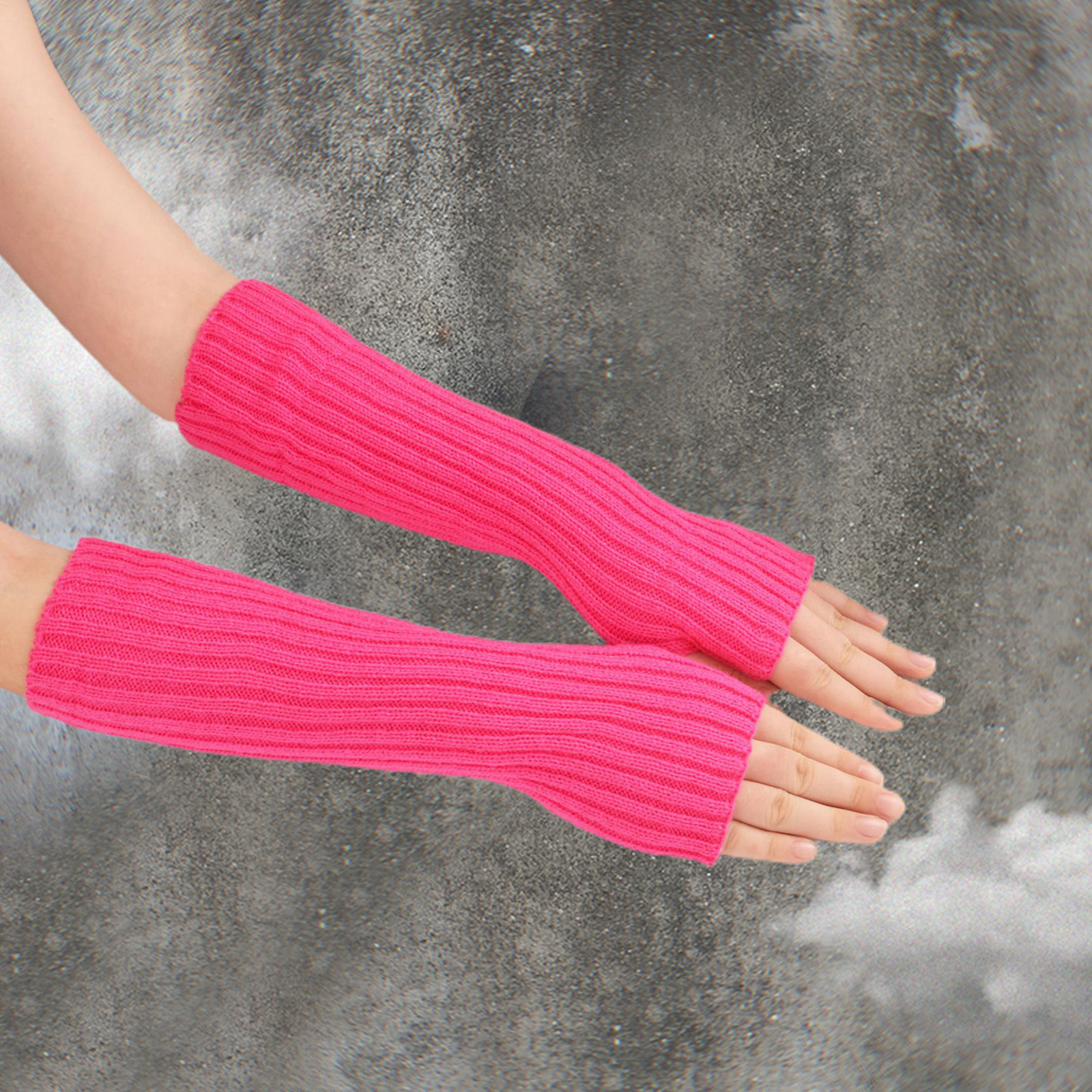1 Pair Women Gloves Breathable Windproof Finger Winter Women Mitten ...