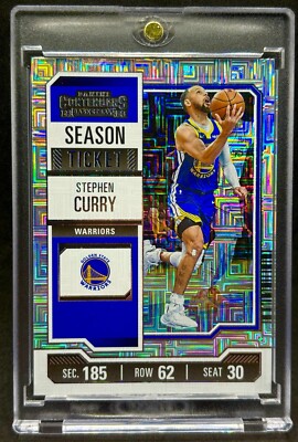 Stephen Curry RARE MOJO TICKET REFRACTOR INVESTMENT CARD PANINI ...