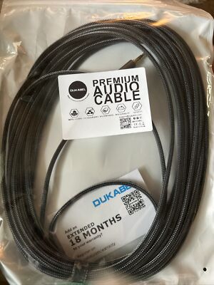 DUKABEL Top Series Long Audio Cable 26 Feet (8 Meters) - Shielded Aux ...