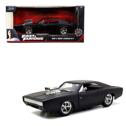 Fast & Furious Dom's Dodge Charger R/T Matte Black Kids Model Diecast ...