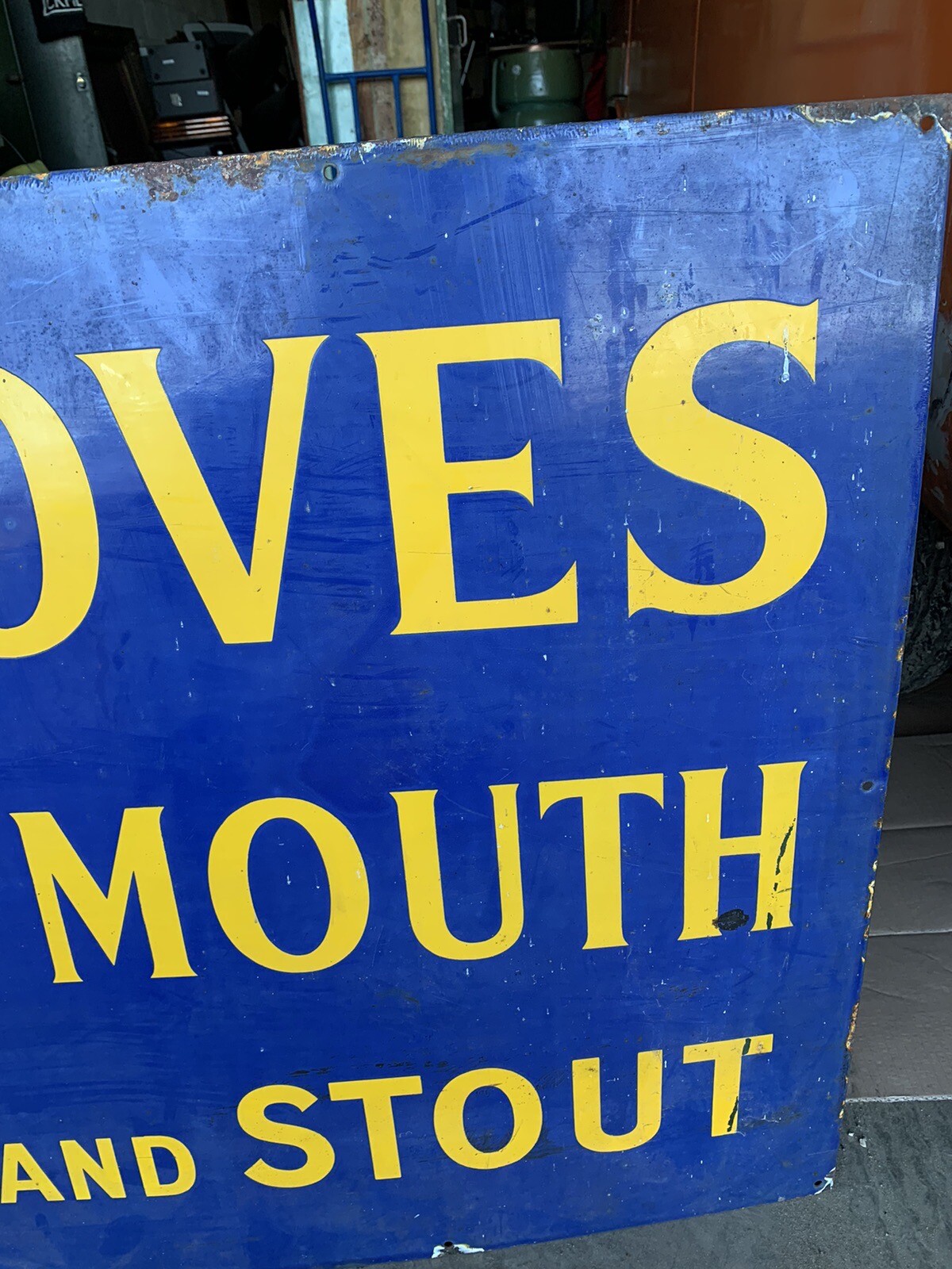 Groves Weymouth Ale And Stout Vintage Original Enamel Sign. | eBay UK