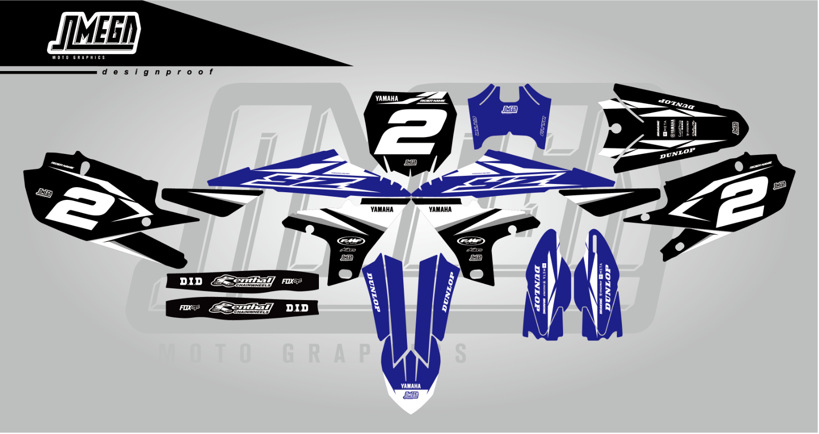 Custom Graphics Decal Sticker Kit for Yamaha YZ - YZF All Models | eBay