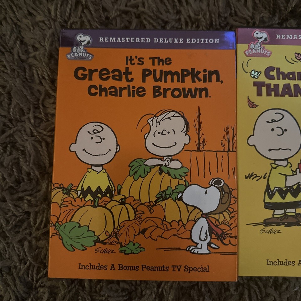 Charlie Brown Peanuts 3 DVD Lot- It's the Great Pumpkin, Thanksgiving ...