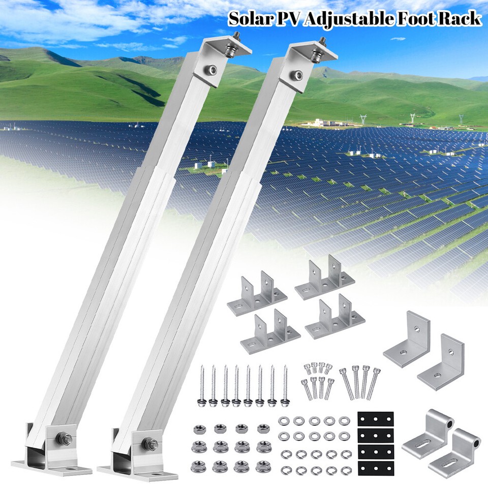 Adjustable Solar Panel Mounting Brackets Tilt Mount Support For RV ...