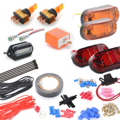 Universal Turn Signal Light Kit for all SXS ATV UTV with Toggle Switch ...