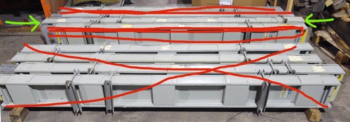 🔥 I-T-E Siemens R316APG, 120", 1600 Amp, 600 Volt, 3PH3W, Busway With ...