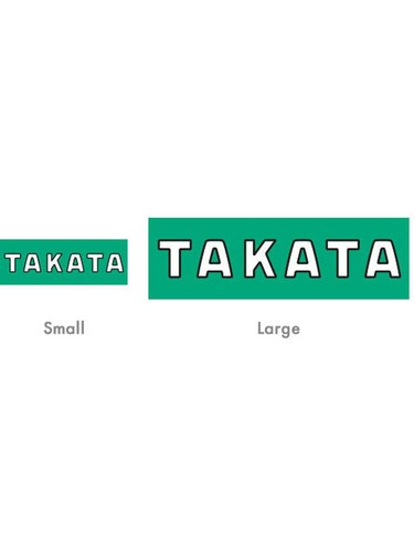 Takata Sticker Small 152X57mm Green (TAK-990067) | eBay